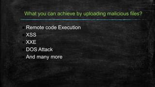 Slides Of ARPCON File Upload Vulnerability By Raju Kumar PPT