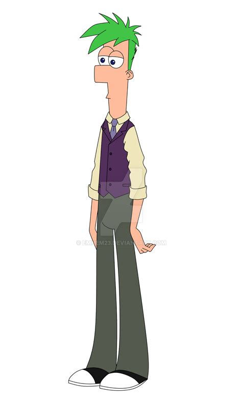 Young Adult Ferb Color By Emnem23 On Deviantart