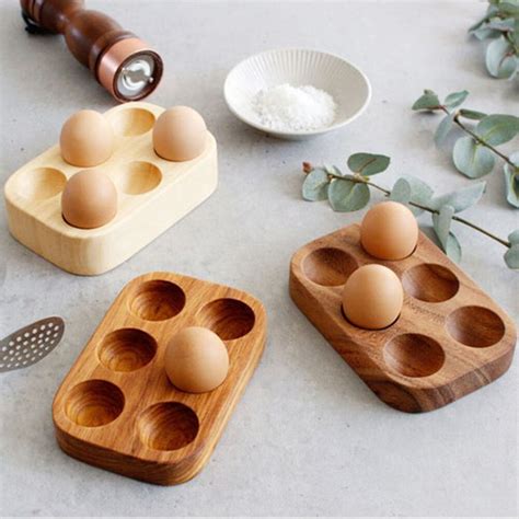 우드 에그홀더 계란판 트레이 6구 3type 감도 깊은 취향 셀렉트샵 29cm