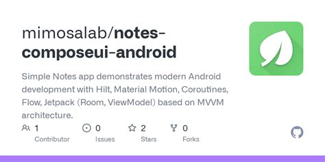 Github Mimosalabnotes Composeui Android Simple Notes App Demonstrates Modern Android
