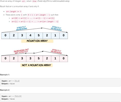 Leetcode Array Valid Mountain Array Jjj