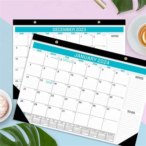 2024 2025 월 달력 데스크탑 월 달력 18 개월 월 달력 메모 패드 책상 플래너 2024 2025 컴팩트 인쇄제품