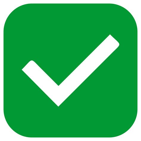 Square Green Check Mark 44448963 Png