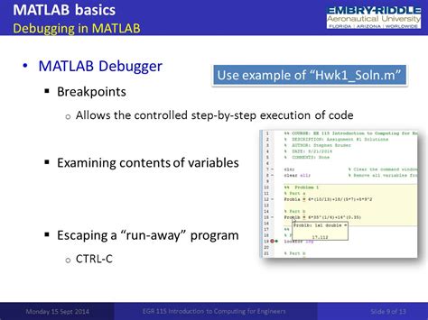 Egr 115 Introduction To Computing For Engineers Matlab Basics 6