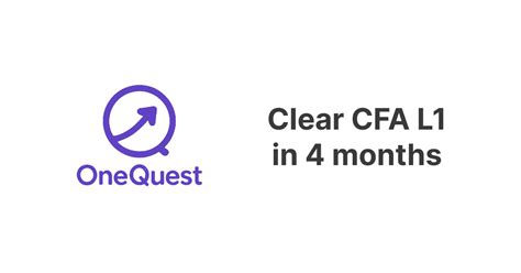 How To Crack CFA Level 1 In 4 Months A Practical Guide OneQuest