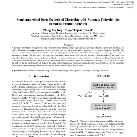 Semi Supervised Deep Embedded Clustering With Anomaly Detection For