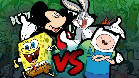 Cartoon Network Vs Nickelodeon Vs Disney Vs Retro Cartoons Macro Rap