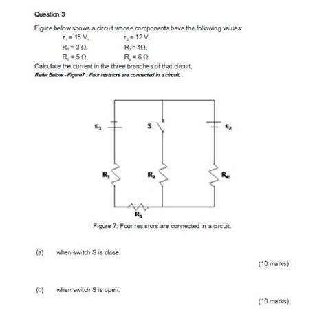 Solved Question 3 Figure Below Shows A Circuit Whose
