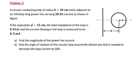 Solved Problem 3a Circular Conducting Loop Of Radius B10cm