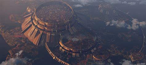 Mega Structure 001 By Kévin Barbot R Imaginarycityscapes