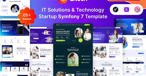 Eitech It Solutions Technology Startup Symfony 7 Site Templates