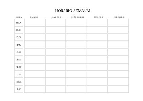 Horario Escolar Descargable Kirarin Horarios Para Imprimir Horario