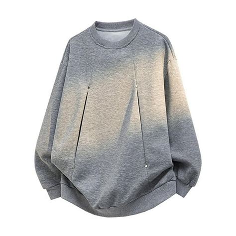 Dagegui Mens Crew Neck Sweatshirts Baggy Long Sleeve Pullover Tops