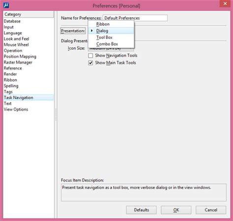 MicroStation How To Display The V8i Style Tasks Dialog In MicroStation CONNECT Edition Through