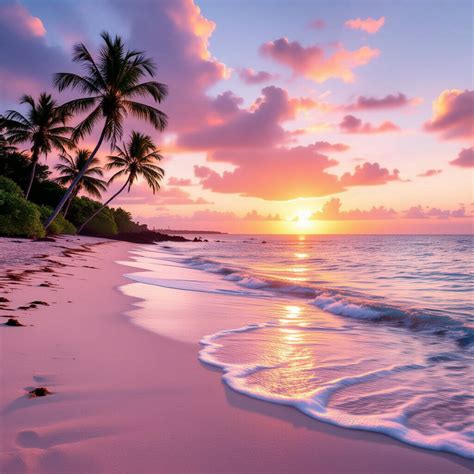 Pink Coastal Wallpaper Create Stunning Ai Art