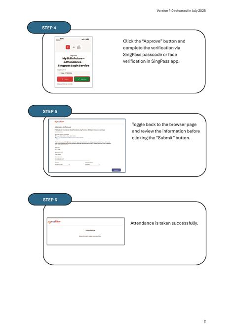 Eattendance Via Singpass
