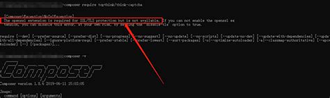 The Openssl Extension Is Required For SSL TLS Protection But Is Not