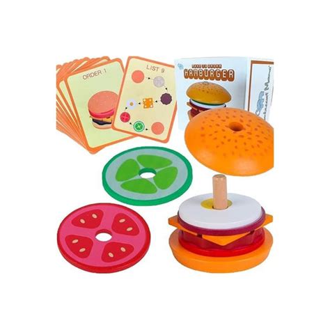 Sequencing Stacker Hamburger Food Sorting Toy Simplexdeals