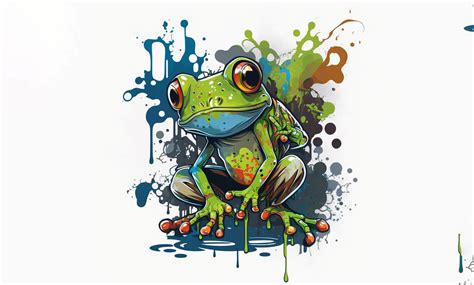 Tree Frog Digital Art Graphic By Poster Boutique · Creative Fabrica