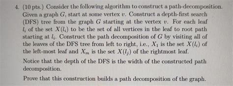 Solved 4 10 Pts Consider The Following Algorithm To