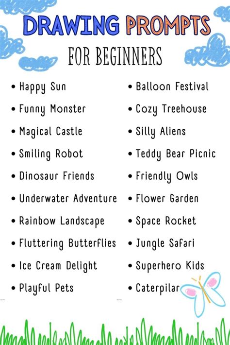 Drawing Prompts For Beginners At Brianna Rocher Blog