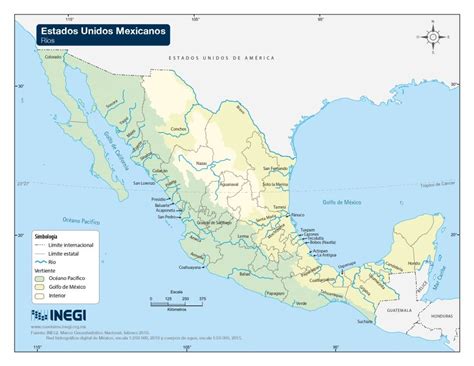 Mapa Hidrológico De México Con Nombres Una Guía Detallada De La
