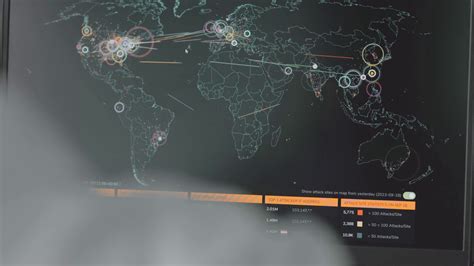 Global Cyber Attack With World Map On Stock Footage Sbv 348506409 Storyblocks
