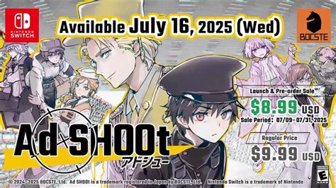 Ad Shoot Set To Release July 16th On Switch Gonintendo