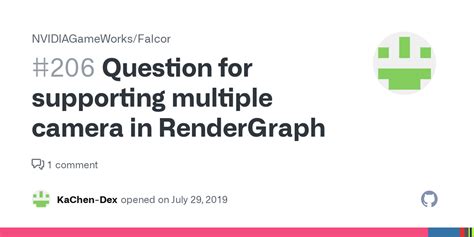 Question For Supporting Multiple Camera In Rendergraph · Issue 206