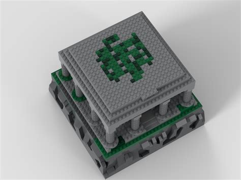 [bank building with secret drawer opened with a passcode] [bricklink]