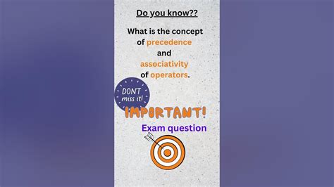 Precedence And Associativity Of Operators C Programming Shorts Youtube