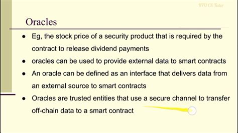 ktu cst428 blockchain technologies s8 cse elective module 4 part 2 oracles and different types