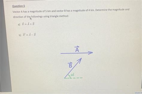 Solved For Question B How Do You Solve To Find The Angle Chegg Com