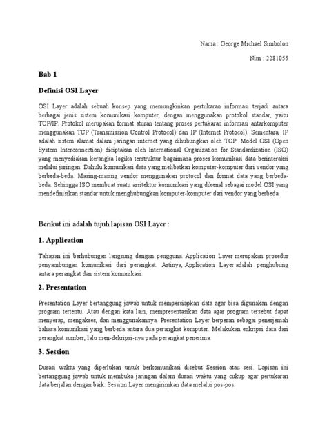 Osi Layer Pdf