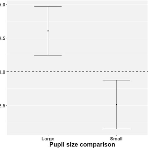 Bias Score For Large And Small Pupil Sizes The Y Axis Shows The Download Scientific Diagram