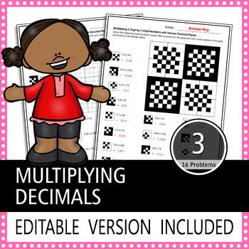 Editable Multiplying Digit By Digit With Various Decimal Places