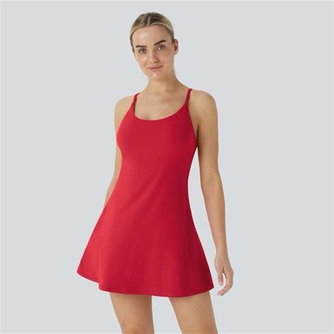 Halara Dresses Halara Softlyzero Plush Backless Active Dress Mars