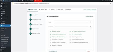 Guide To Creating A Wordpress Staging Site With Instawp
