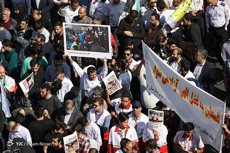 تجمع امدادگران و کادر بهداشت و درمان در محکومیت جنایات رژیم صهیونیستی