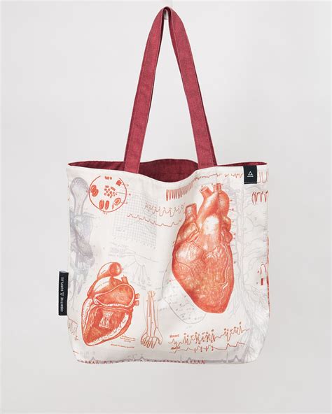 Anatomical Heart Tote Bag Reversible Tote Cognitive Surplus
