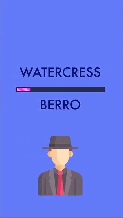 ¿cómo Pronunciar Berro En InglÉs CÓmo Se Dice Watercress En Ingles 🚀