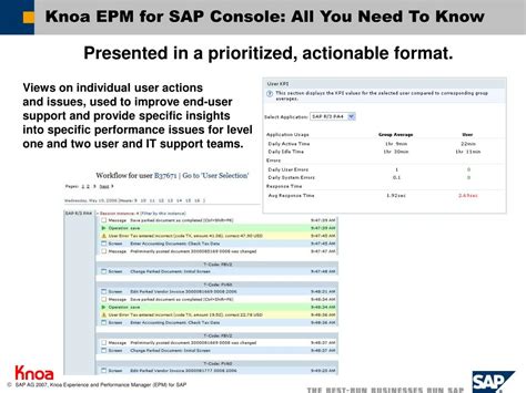 Ppt Knoa End User Experience And Performance Manager Epm For Sap Powerpoint Presentation