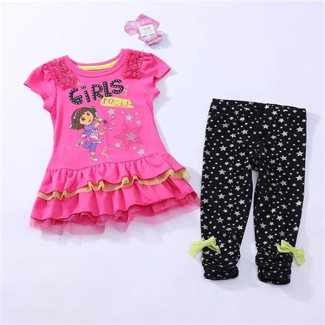 Nickelodeon Dora Set Girl Pink Black Shopee Malaysia