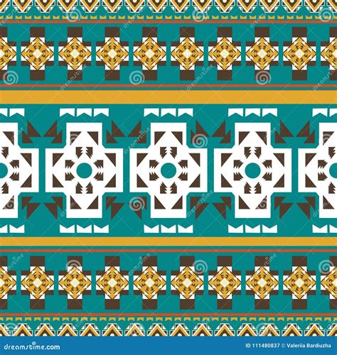 Seamless Vector Geometric Color Pattern Background Stock Vector Illustration Of Decorative