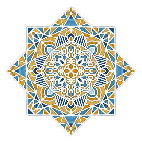 아름다운 이슬람 만다라 예술 패턴 일러스트 이슬람 만다라 기이한 도안 대칭 모드 Png 일러스트 및 Psd 이미지 무료 다운로드 Pngtree