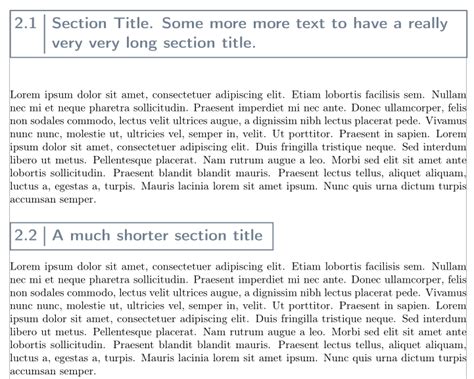 Sectioning How To Add Frame Around Section Using Titlesec Tex