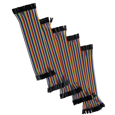 ถูกสุด สายไฟจัมเปอร์ 20 Cm ชุด 40 เส้น เมีย เมีย Shopee Thailand