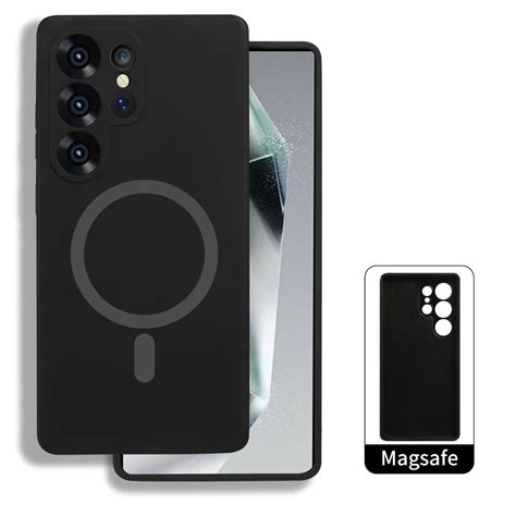 Samsung S Ultra Black Magsafe Silicon Case Phone Stuff