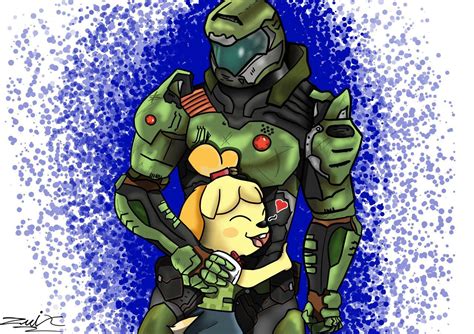Doomguy X Isabelle Doomguy And Isabelle Know Your Meme