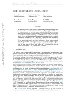 Deep Probabilistic Programming DeepAI